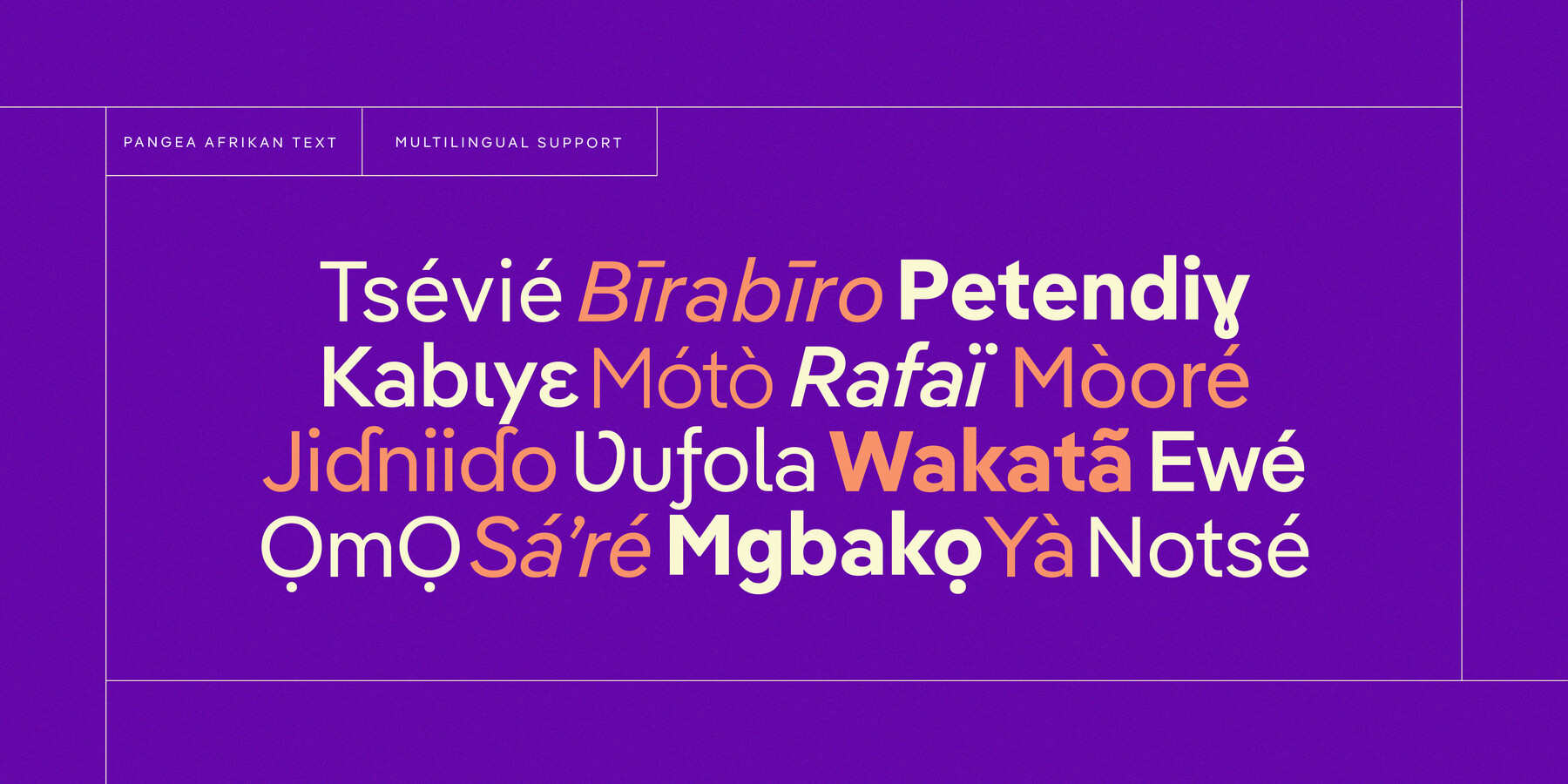 Pangea Afrikan - Fontwerk